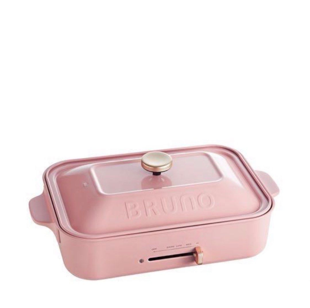 BRUNO hotpot (pale pink), TV & Home Appliances, Kitchen Appliances, BBQ ...