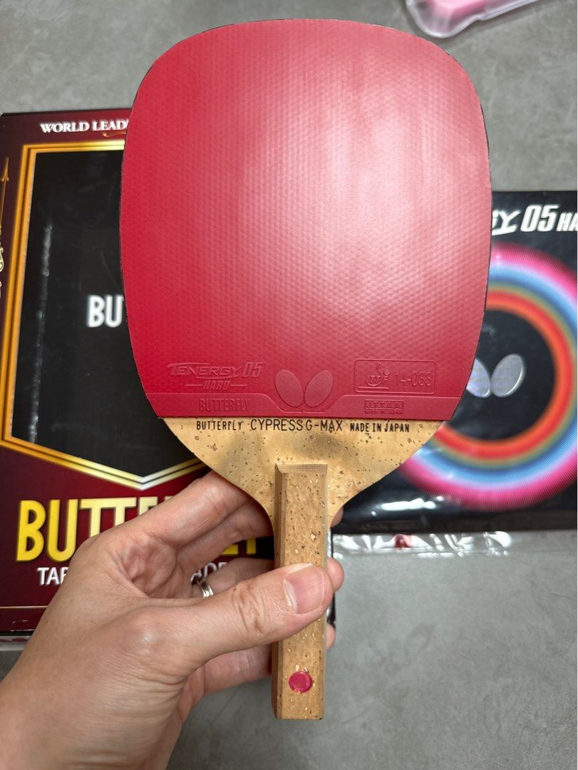 Butterfly Cypress G Max S with Tenergy 05 Hard, Sports Equipment ...