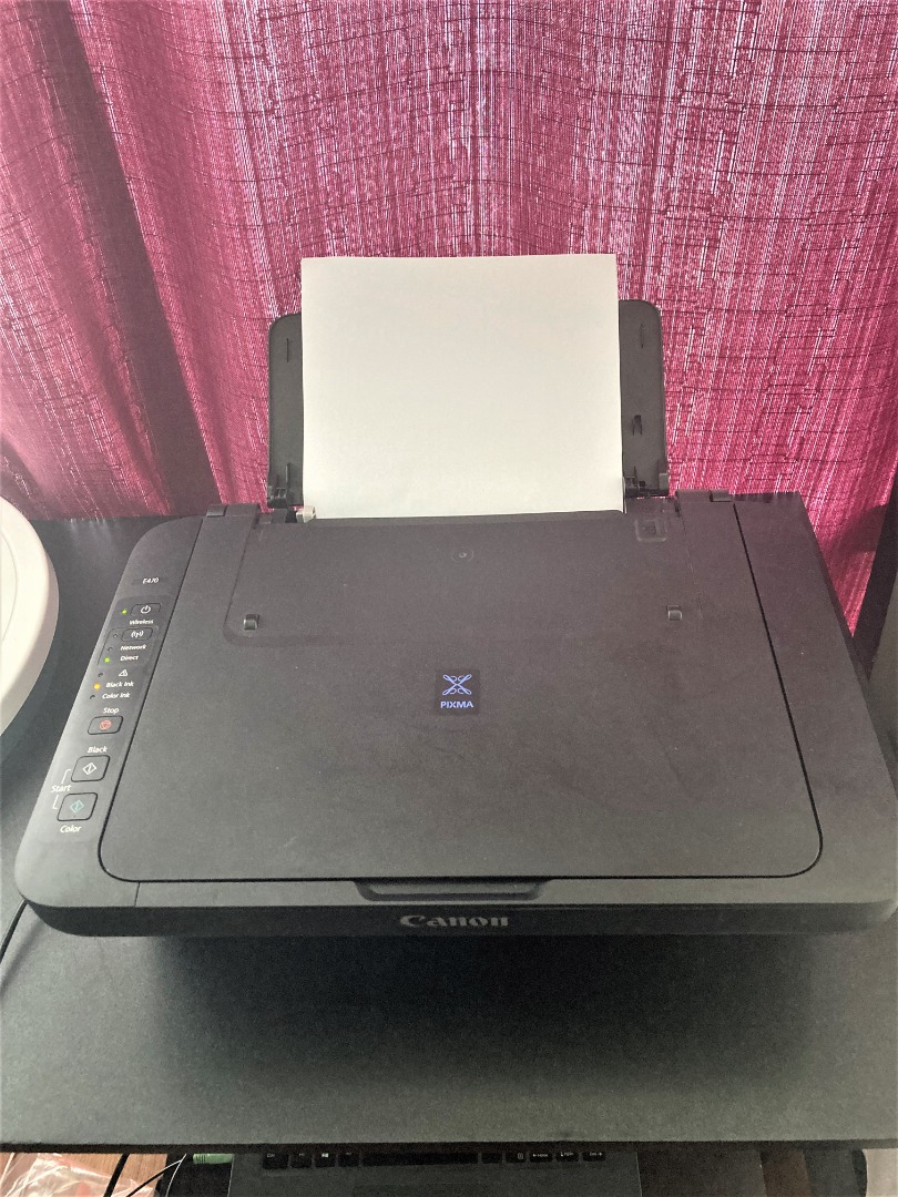 Canon PIXMA E470 3-in -1 Printer, Scanner, Copier, Computers & Tech ...