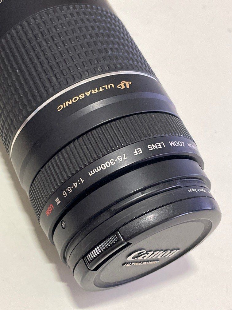 Canon Zoom Lens EF 75-300mm Ⅲ USM, Photography, Lens & Kits on Carousell