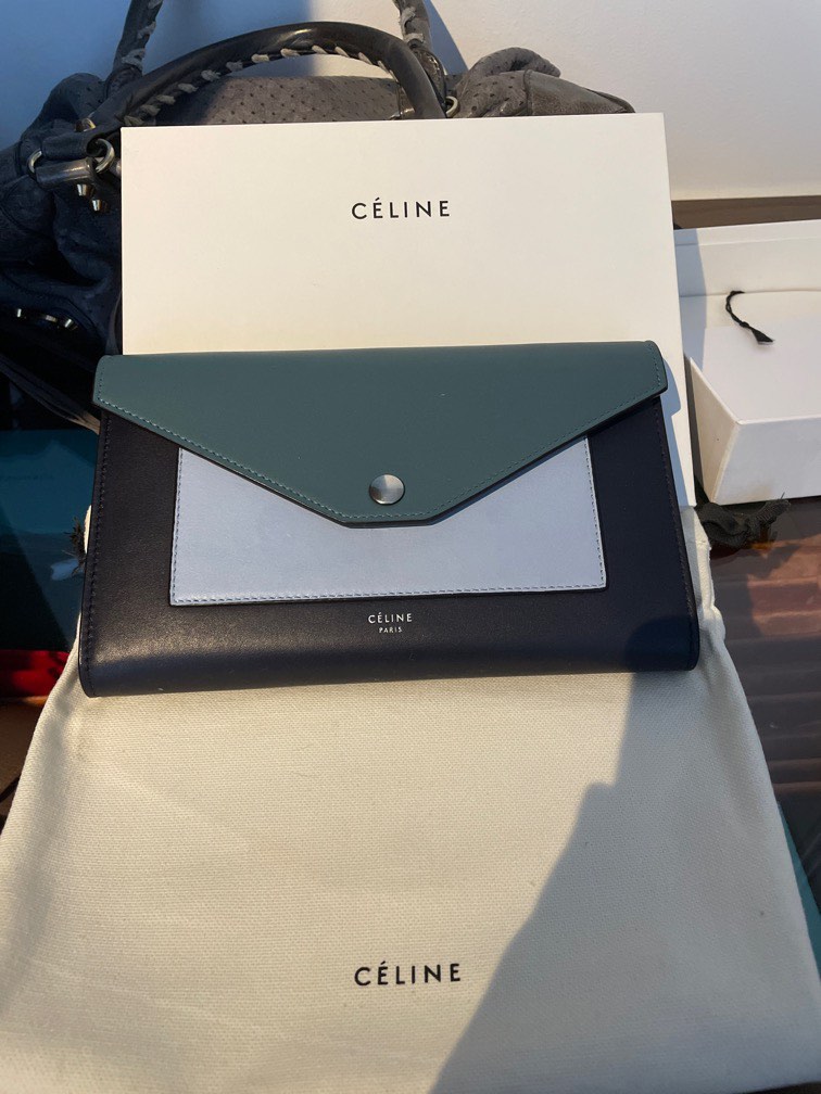 Celine wallet on chain, Luxury, Bags & Wallets on Carousell