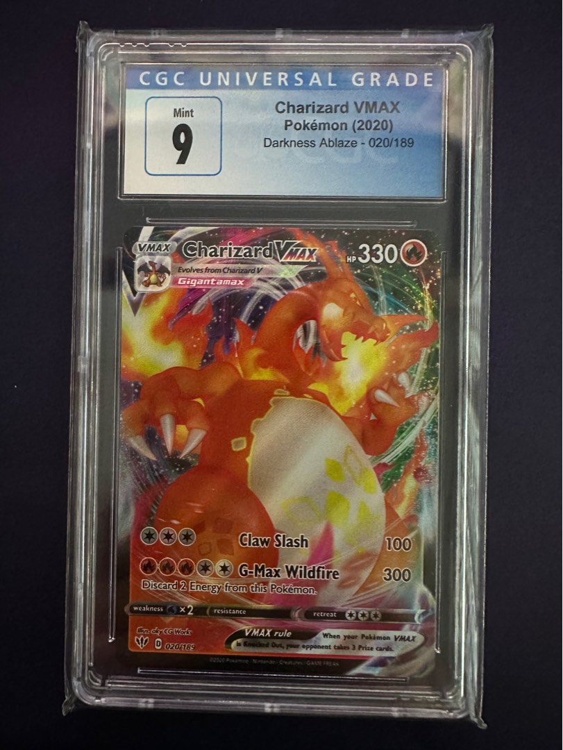 Charizard Vmax CGC mint 9, Hobbies & Toys, Toys & Games on Carousell