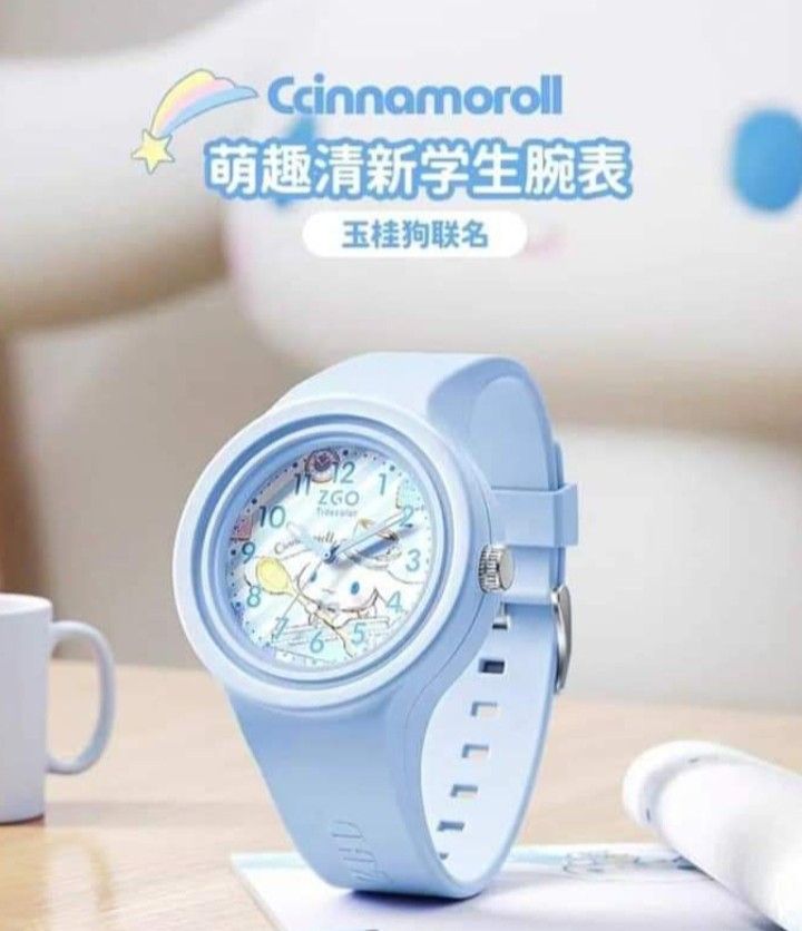 Cinnamonroll zgo watch (blue), Women's Fashion, Watches & Accessories ...