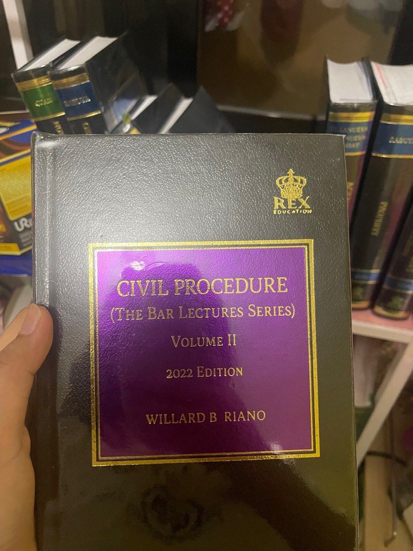 Civil Procedure by Dean Riano 2022, Hobbies & Toys, Books & Magazines, Textbooks on Carousell