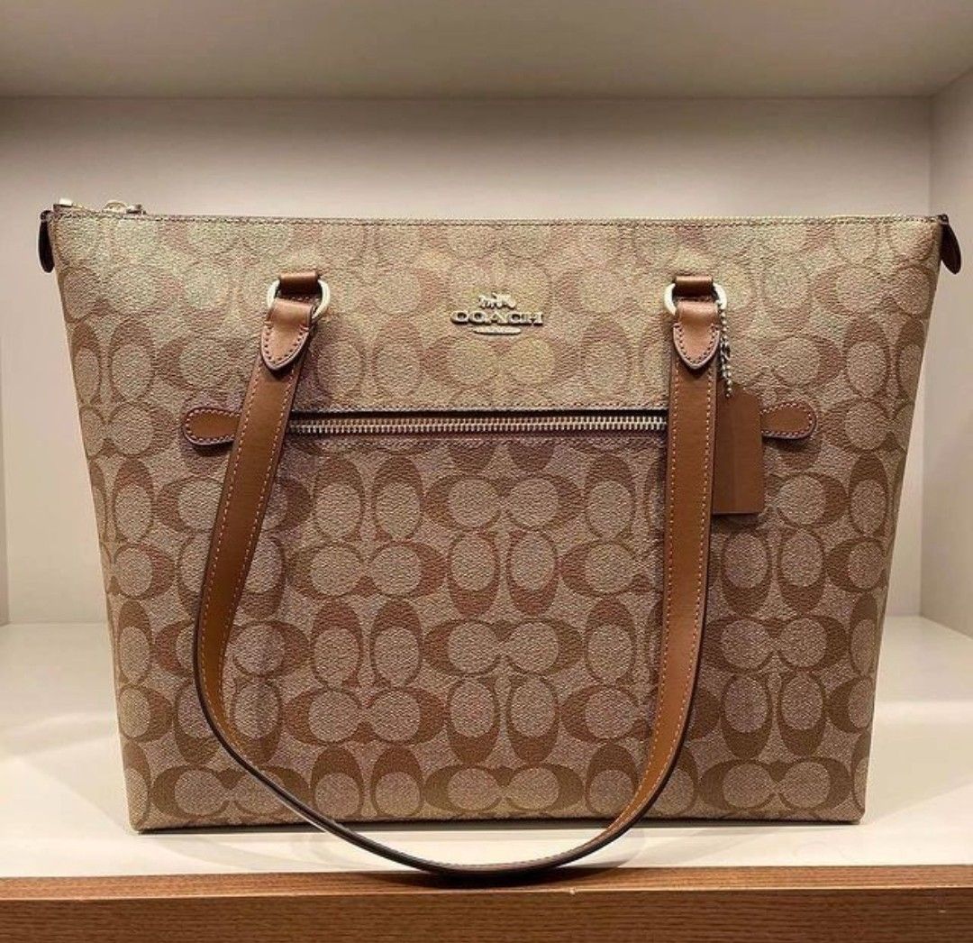 COACH GALLERY TOTE BAG BROWN on Carousell