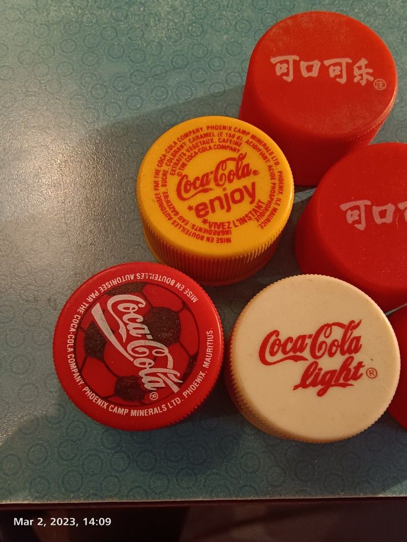 Coca colq Coke plastic caps, Hobbies & Toys, Memorabilia & Collectibles ...