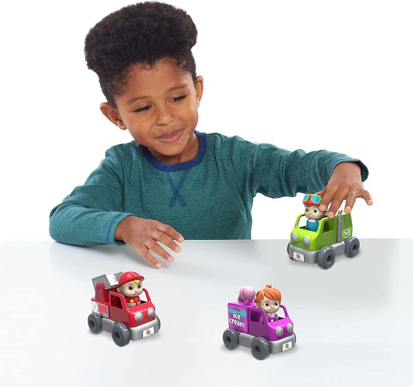 CoComelon Build A Vehicle Playset, Includes 3 Vehicle Sets, Styles May ...