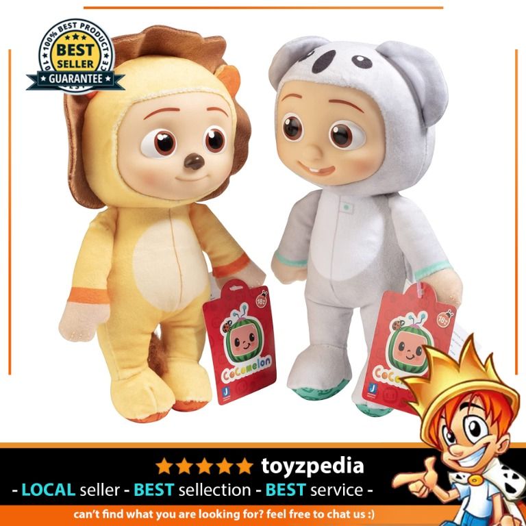 CoComelon JJ Lion & Koala Plush Stuffed Animal Toys, 2 Pack - 8" Plush ...