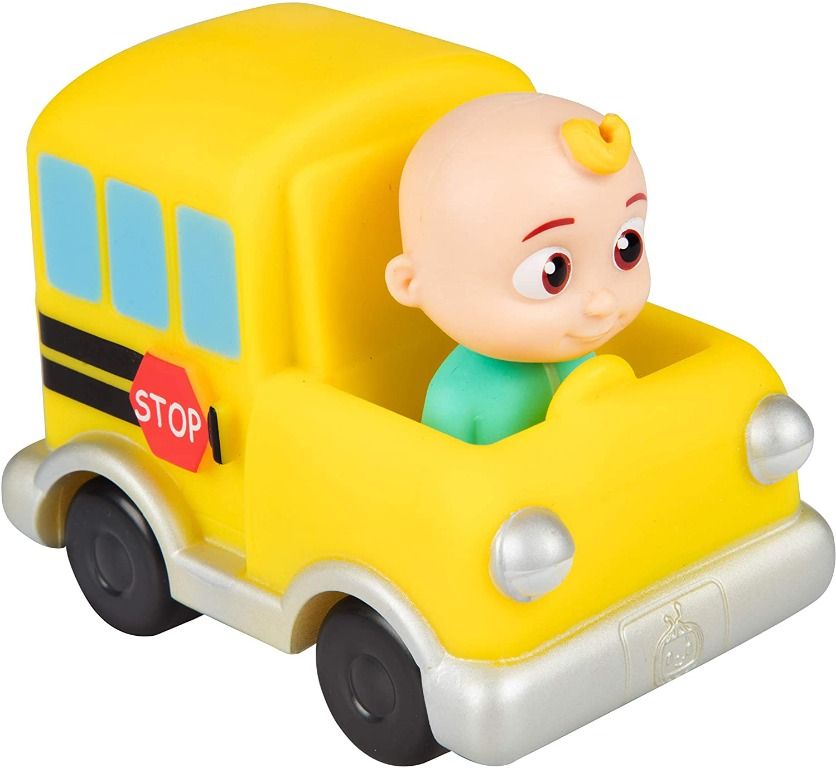 CoComelon Vehicle Toy 3 Pack - JJ, Tomtom & YoYo with School Bus, Fire ...