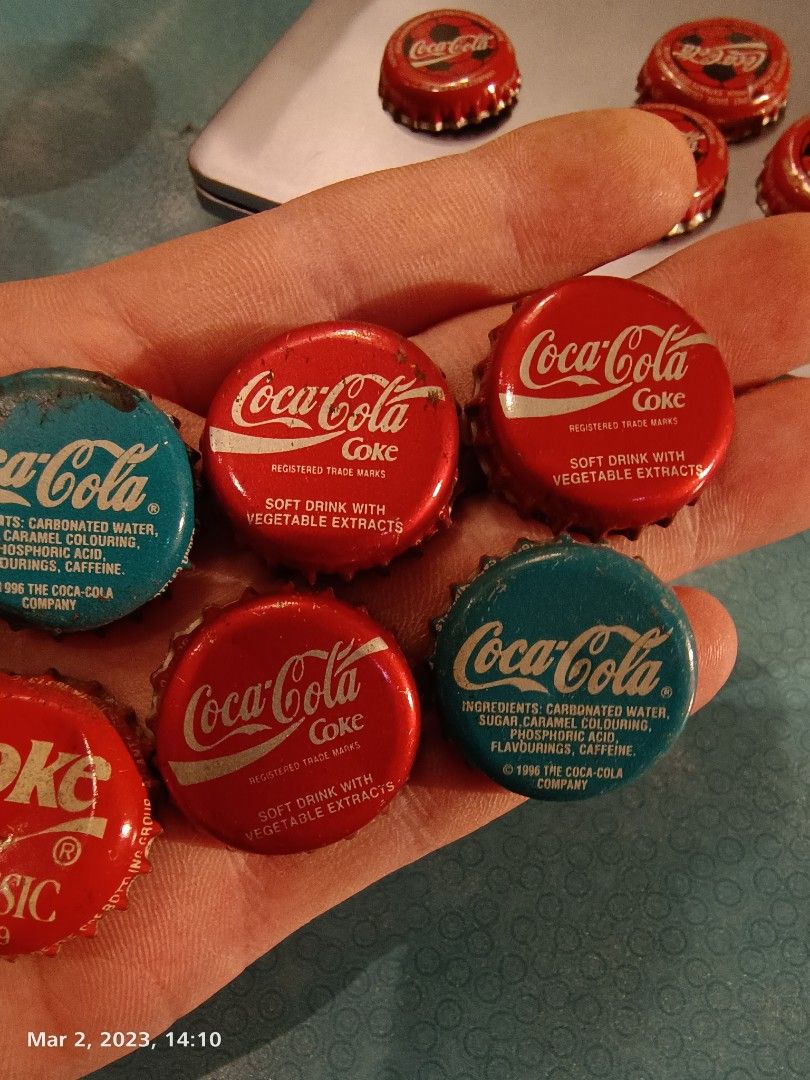 Coke coca cola metal caps Soda, Hobbies & Toys, Memorabilia ...