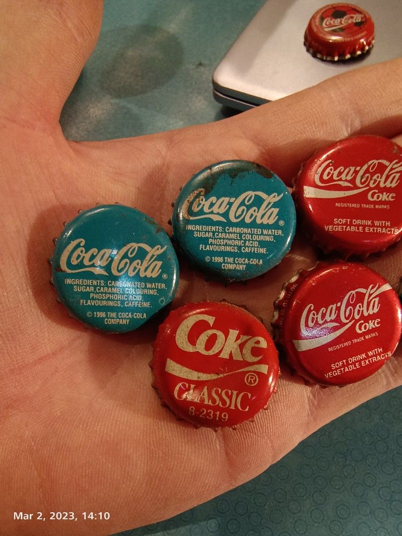 Coke coca cola metal caps Soda, Hobbies & Toys, Memorabilia ...