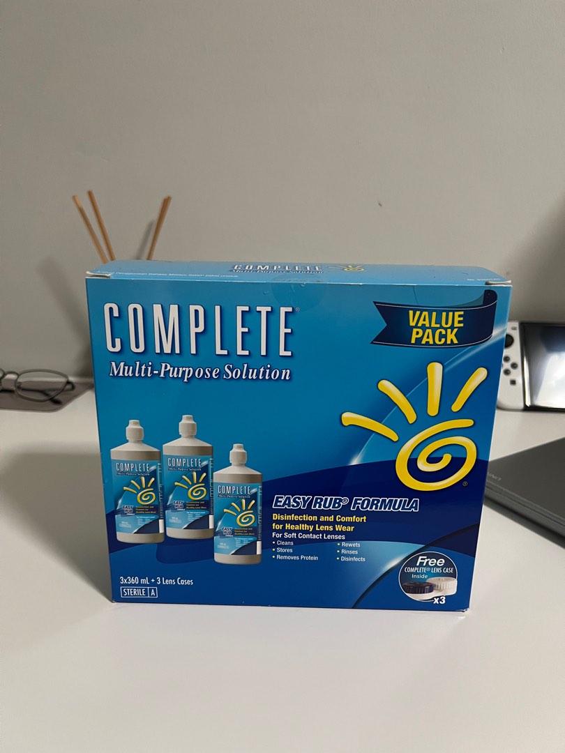 Complete Contact Lens Solution ( 3 btl), Beauty & Personal Care, Vision ...