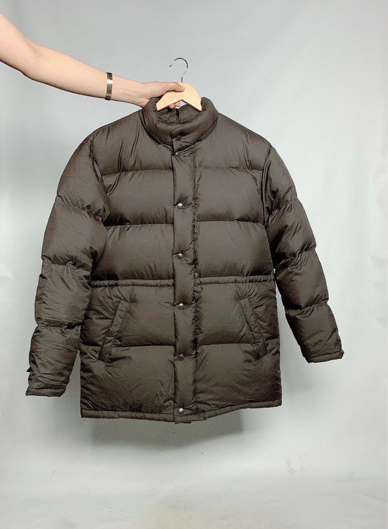 (SOLD) Deep brown puffer jacket, Mens puffer jacket, Thick puffer ...