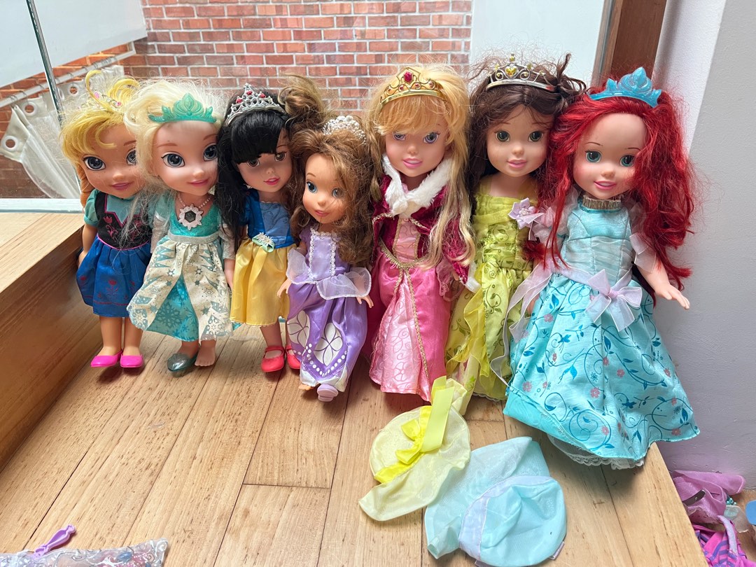 7 +1 Disney Princess Dolls collectibles Snow White Elsa Anna sofia ...