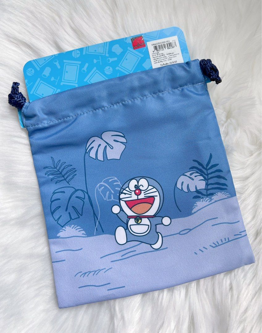 Doraemon Drawstring Pouch, Women's Fashion, Bags & Wallets, Purses ...