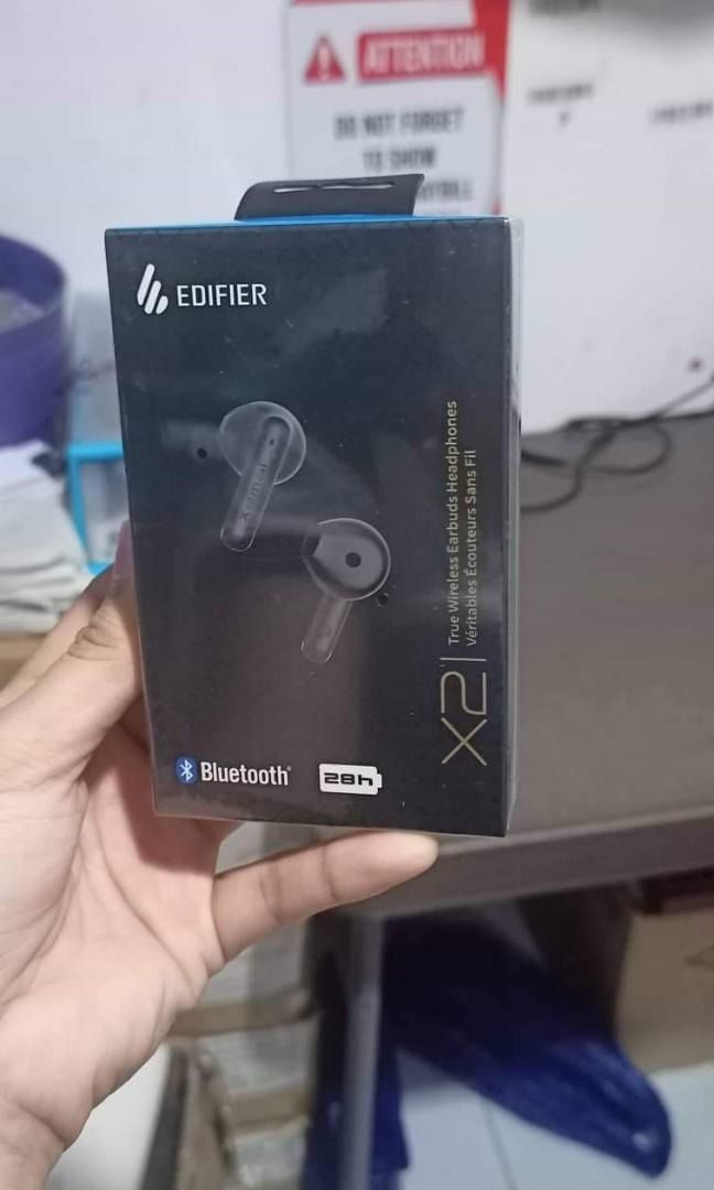 Edifier X2 True Wireless Earbuds Headphones Bluetooth Black, Audio ...