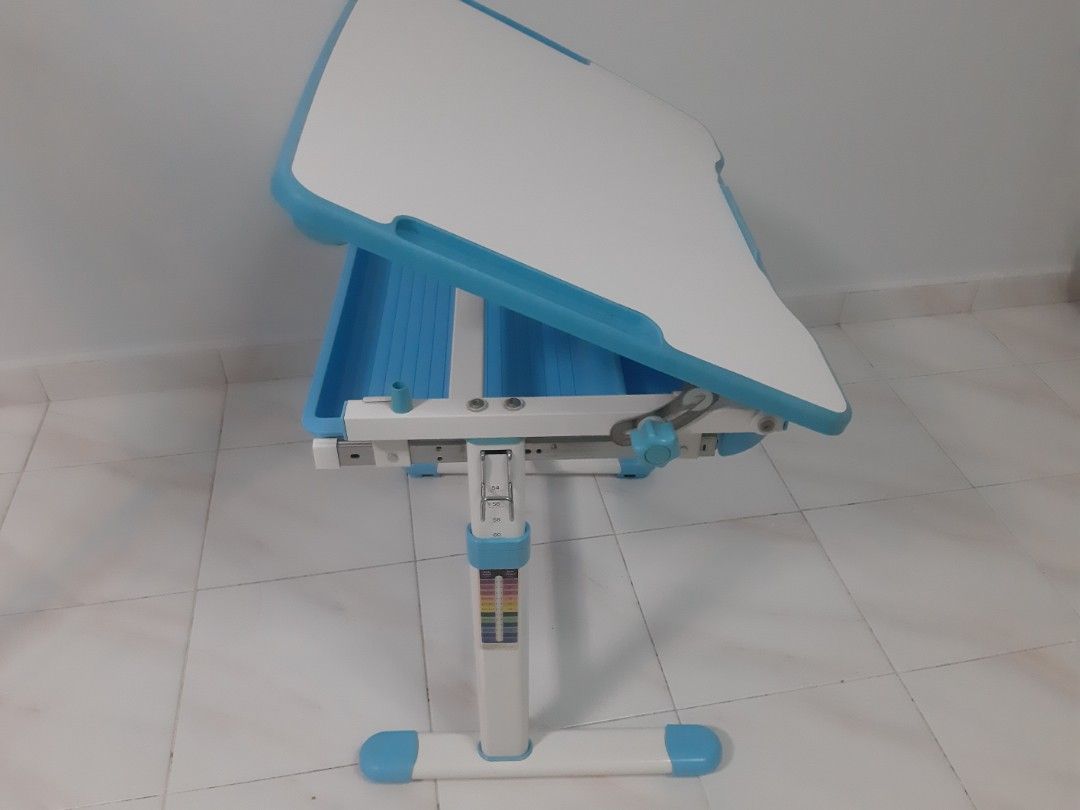 Ergonomical height adjustable kid study table study desk and chair ...