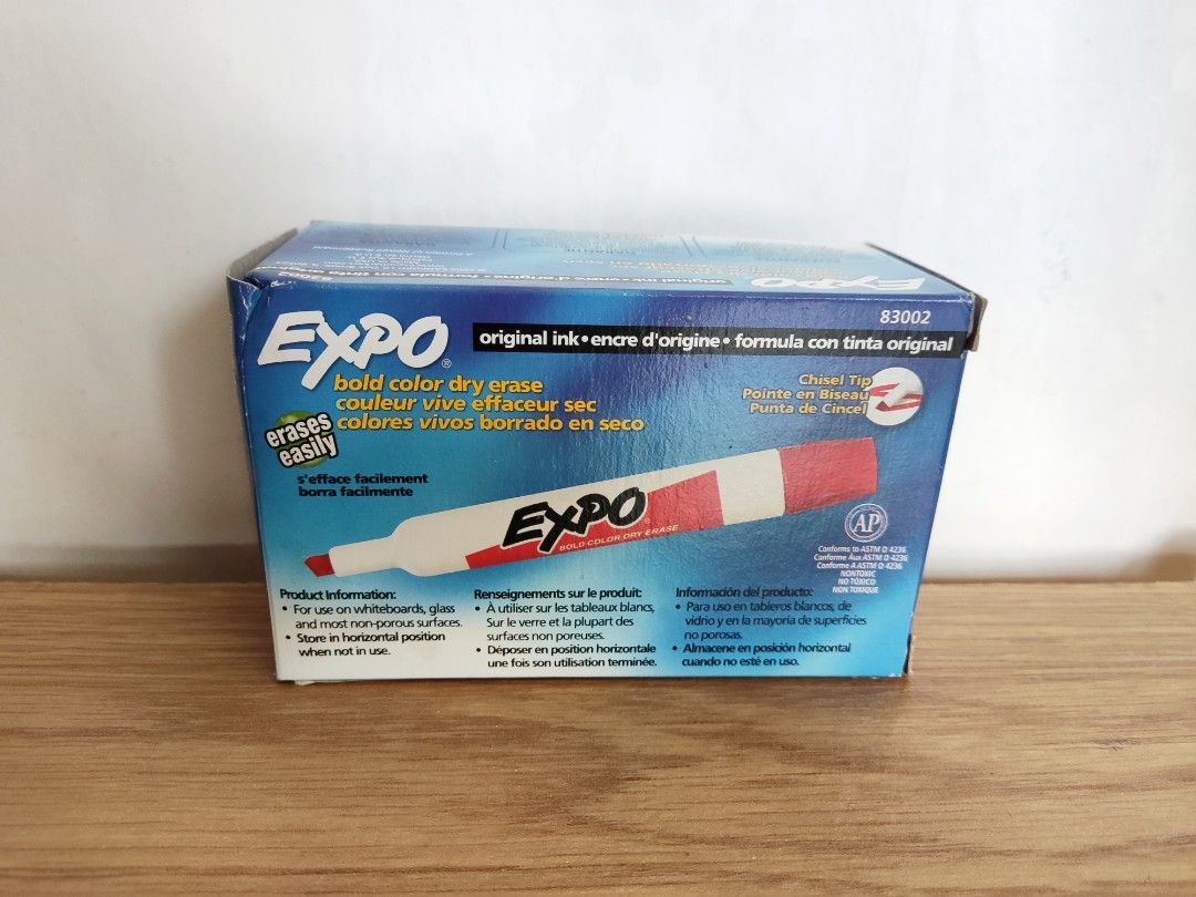 Expo® Chisel Tip Dry Erase Markers – Red (12 per carton) on Carousell