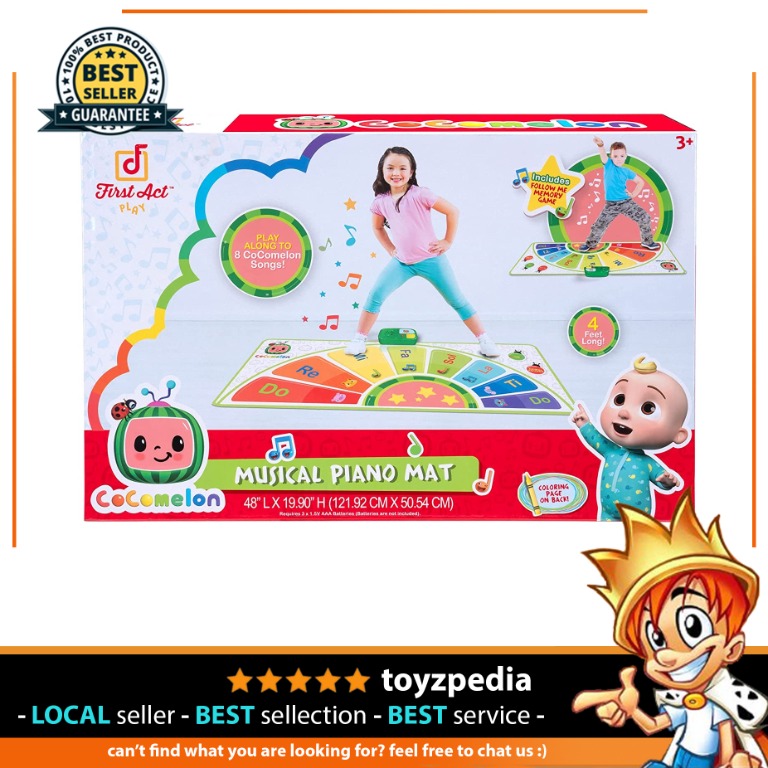 First Act CoComelon Musical Piano Mat, 48” - Plays Clips of Songs from ...