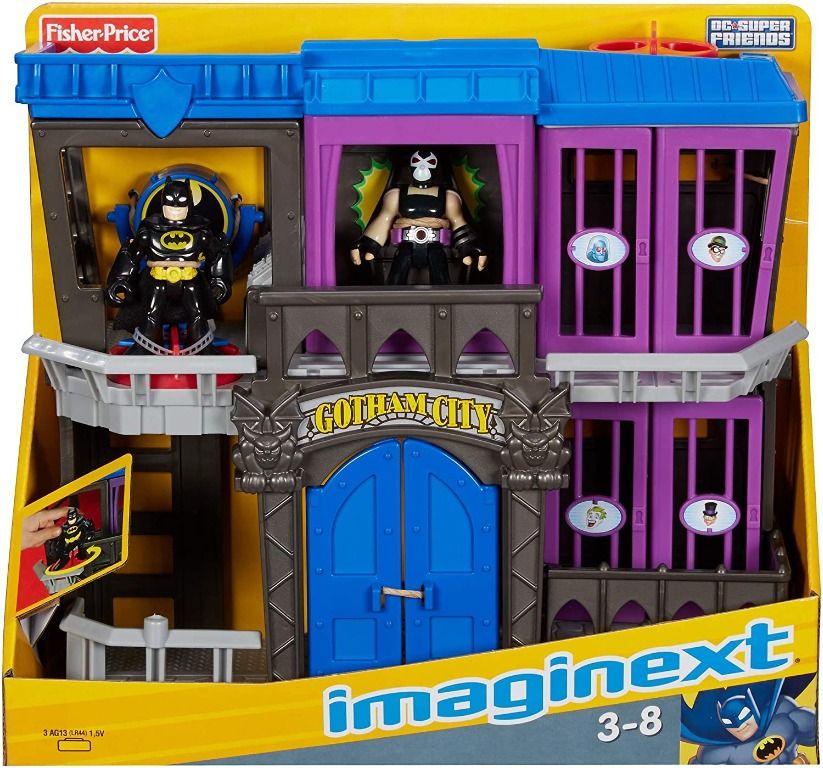 Fisher-Price Imaginext DC Super Friends, Gotham City Jail Playset ...