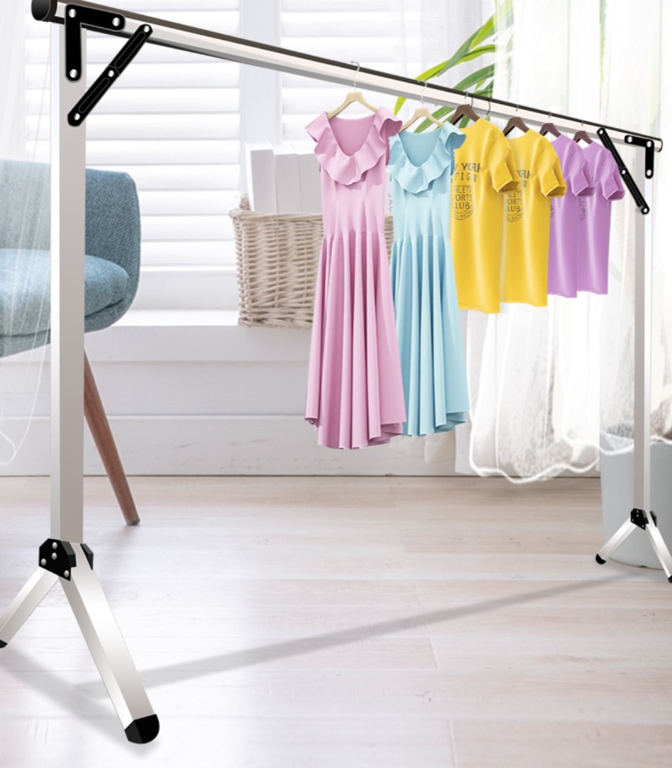 Foldable Single Rod Drying Rack (H0410), Furniture & Home Living ...