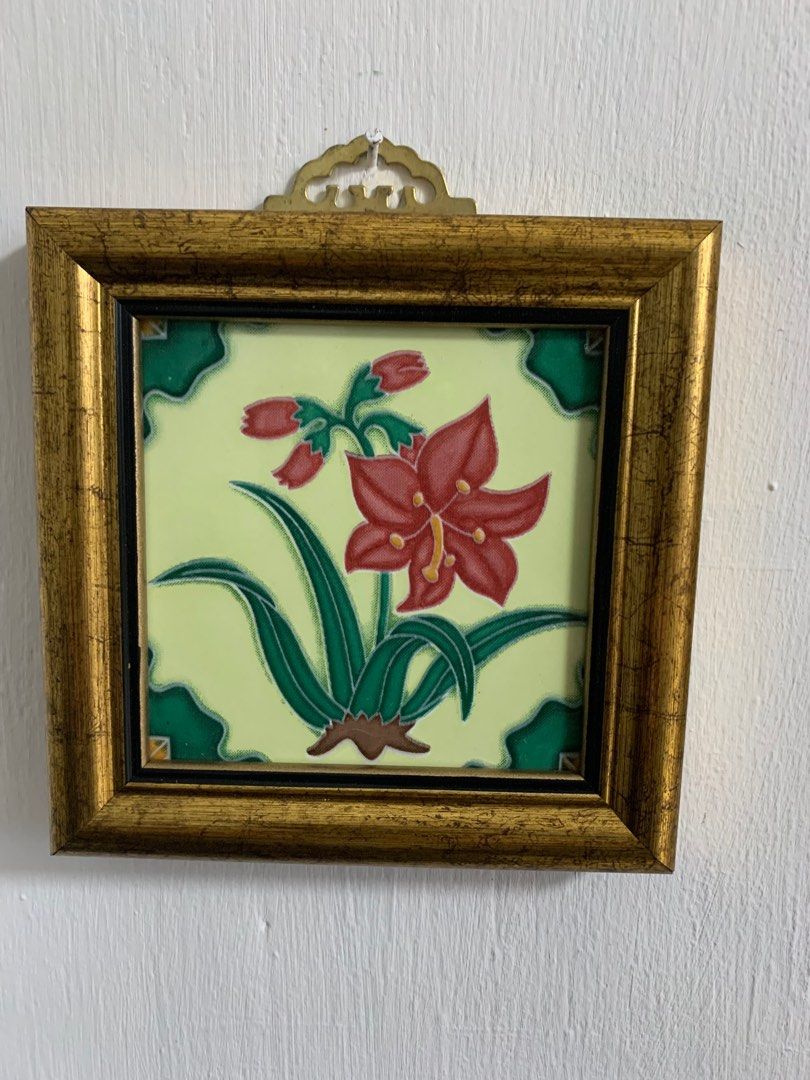 Framed Peranakan Tiles, Furniture & Home Living, Home Decor, Wall Decor ...