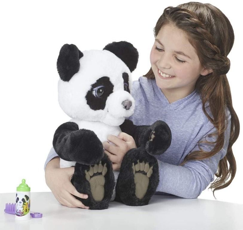 FurReal friends furReal Plum, The Curious Panda Cub Interactive Plush ...