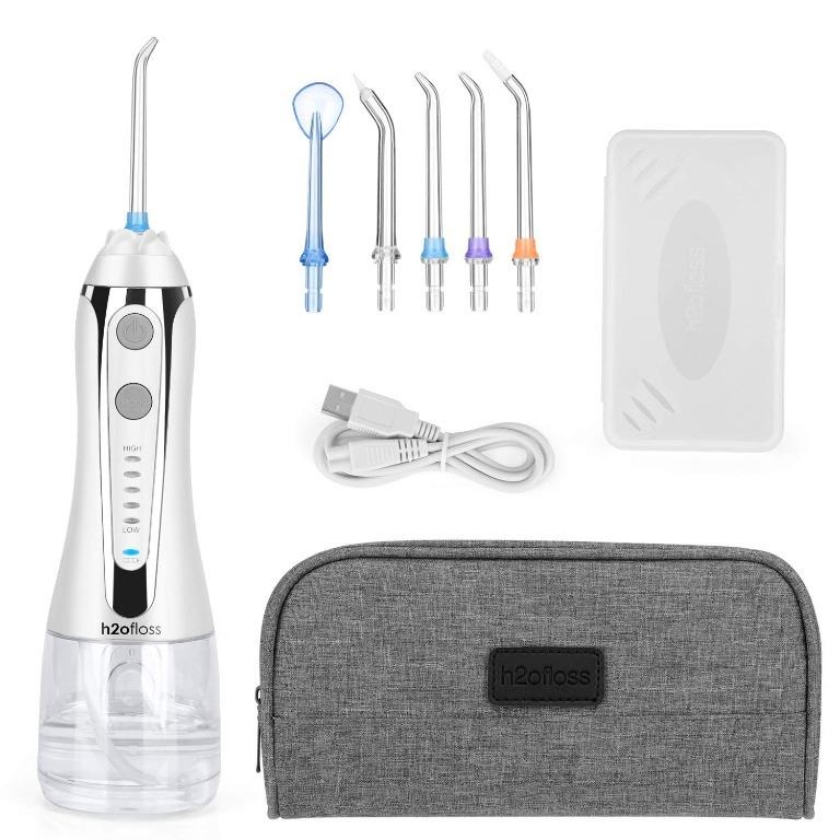 H2ofloss Water Flosser Portable Dental Oral Irrigator with 5 Modes, 6 ...