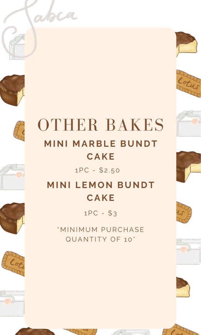 Halal mini marble bundt cakes, Food & Drinks, Homemade Bakes on Carousell