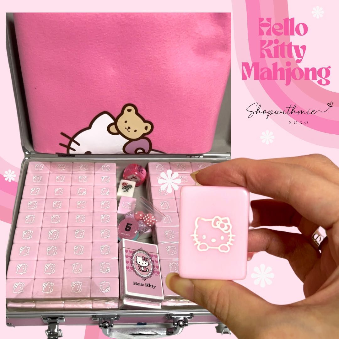 Hello Kitty Mahjong Full Set [Ready Stock], Hobbies & Toys, Toys ...