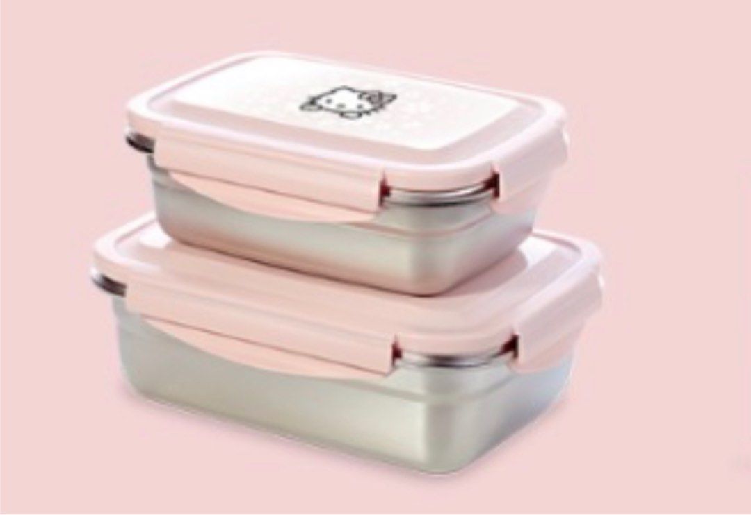 Hello kitty stainless food container, Furniture & Home Living ...