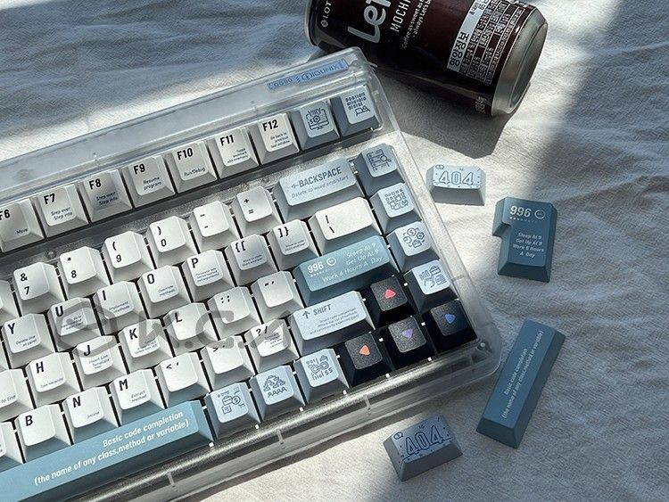 Hello World Programmer Keycaps PBT Cherry Profile 140 Keys with Numpad ...