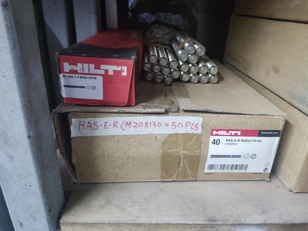 Hilti HSC / HSL / RE500 / HAS Anchor bolt, Furniture & Home Living ...