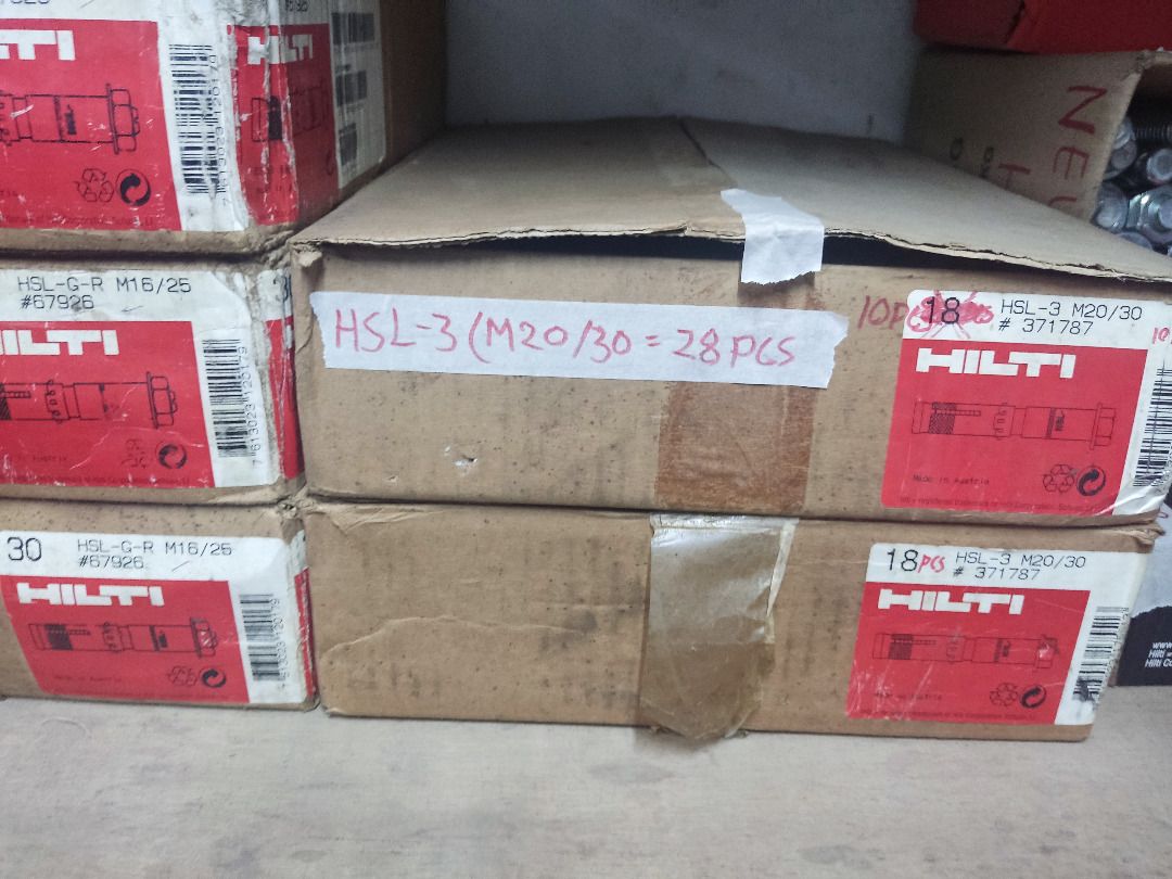 Hilti HSC / HSL / RE500 / HAS Anchor bolt, Furniture & Home Living ...