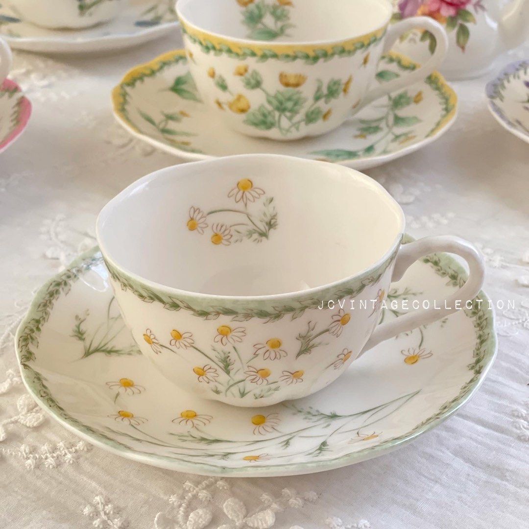 Hoya Japan Botanic Garden Tea Cup Set of 5, Furniture & Home Living ...