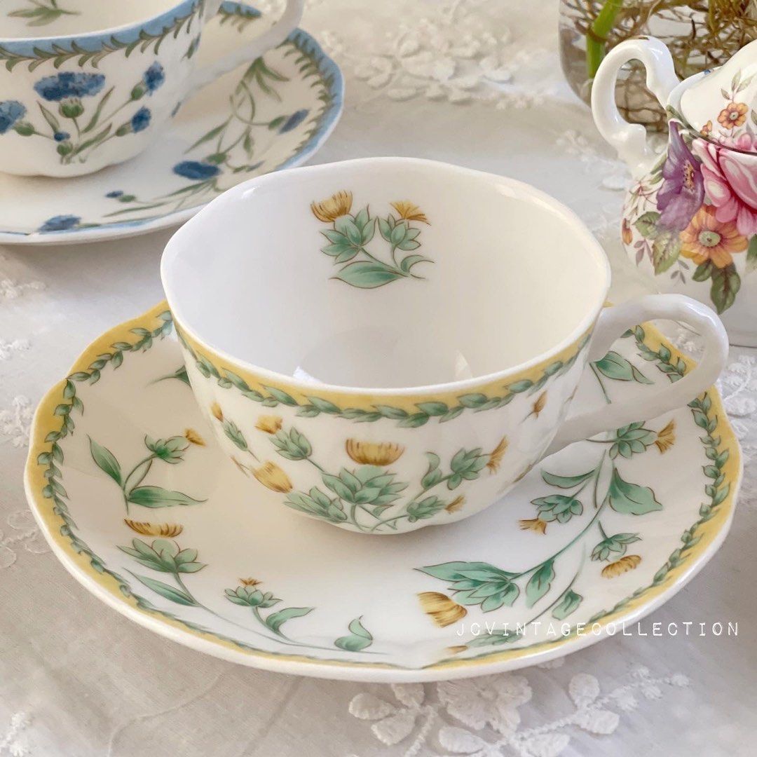 Hoya Japan Botanic Garden Tea Cup Set of 5, Furniture & Home Living ...