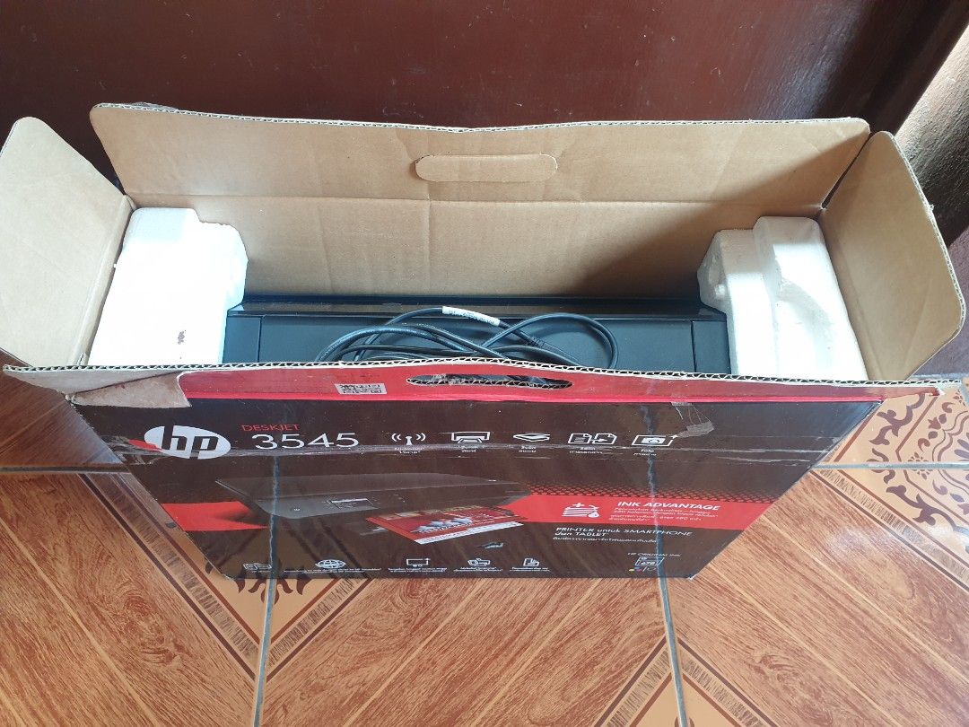 HP Deskjet 3545 with box, Computers & Tech, Printers, Scanners ...