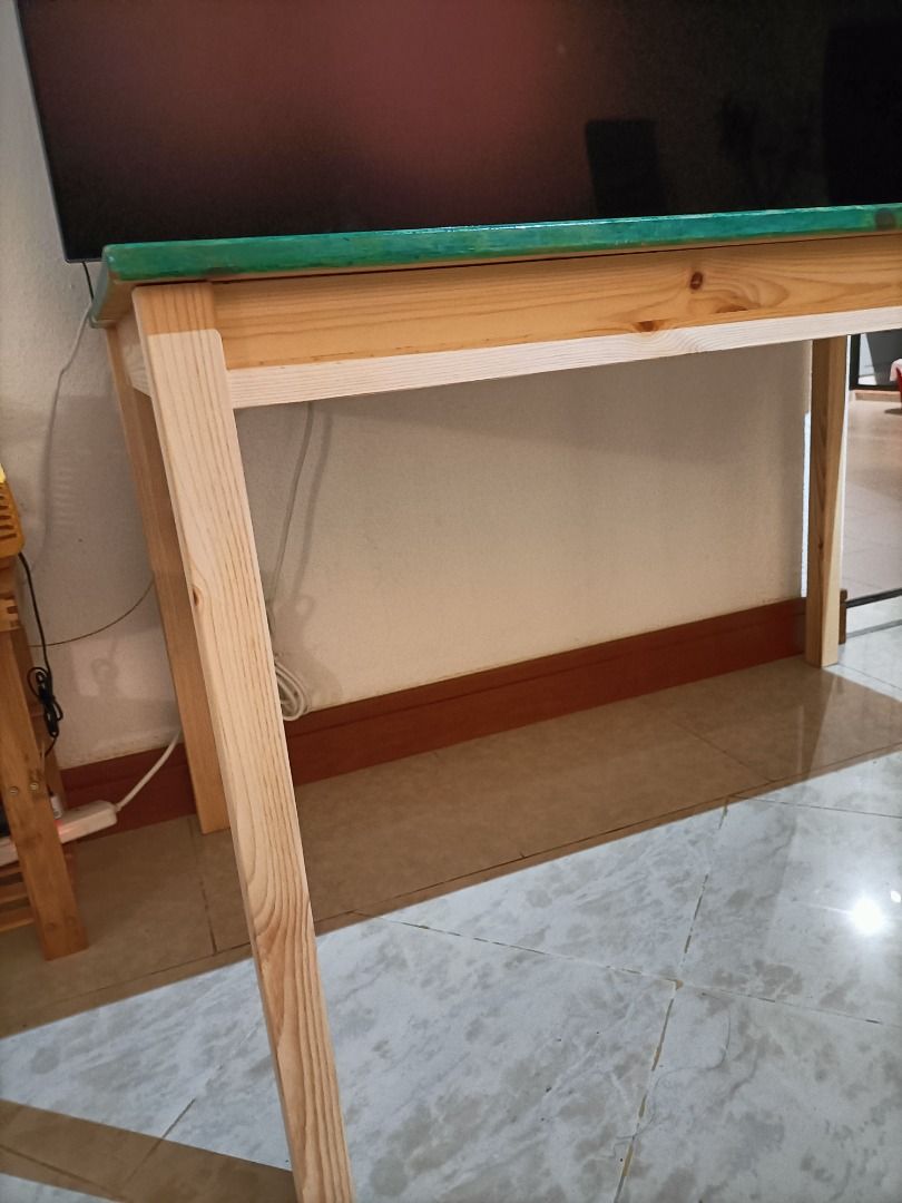 IKEA ingo table (pine wood) 120x75 cm, Furniture & Home Living ...