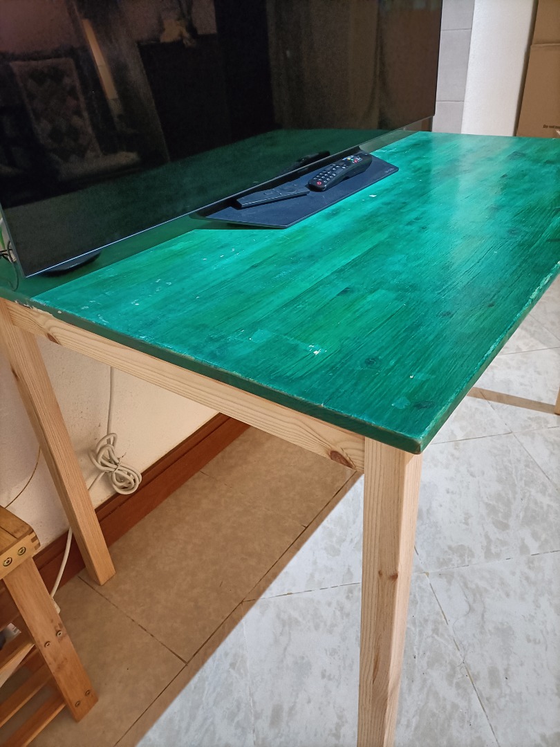 IKEA ingo table (pine wood) 120x75 cm, Furniture & Home Living ...