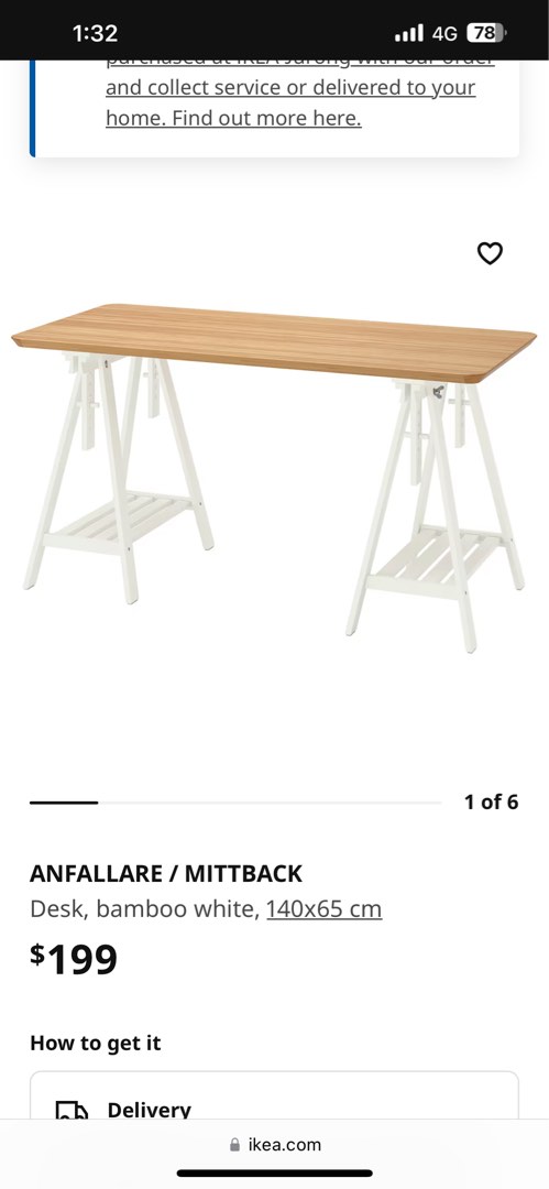 Ikea LAGKAPTEN / MITTBACK desk table, Furniture & Home Living ...
