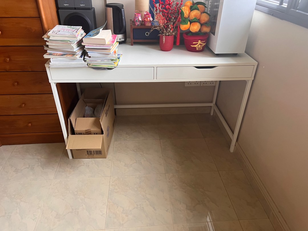 IKEA Study Table, Furniture & Home Living, Furniture, Tables & Sets on ...