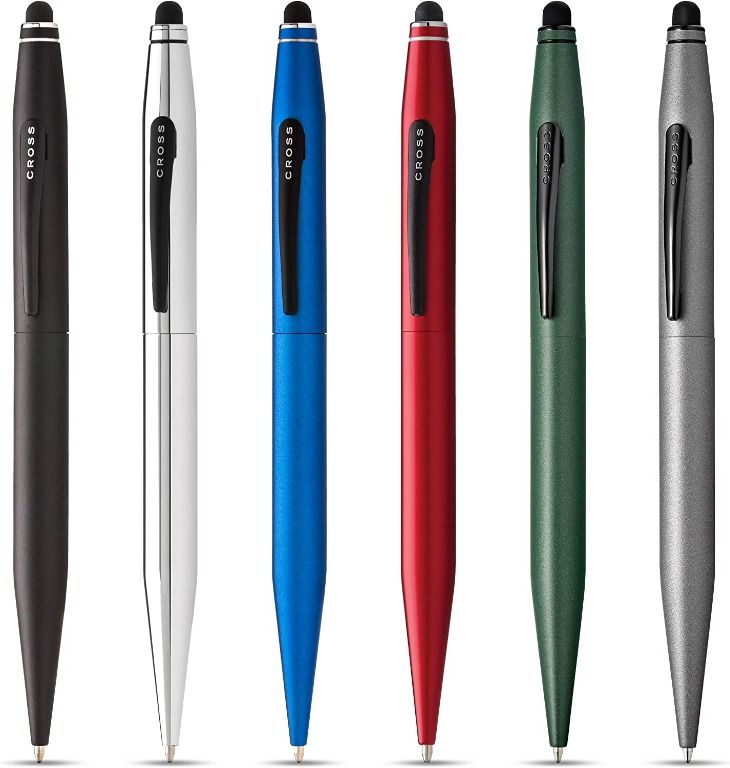 ~instock~ CROSS AT0652-6 TECH2 METALLIC BLUE Ballpoint Pen and Stylus ...
