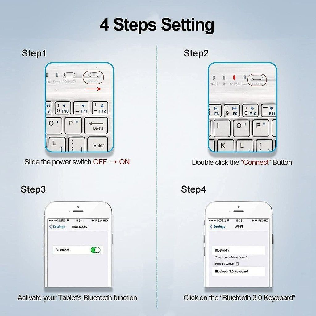 Kakusiga Portable Wireless Bluetooth Keyboard For Windows / Mac ...