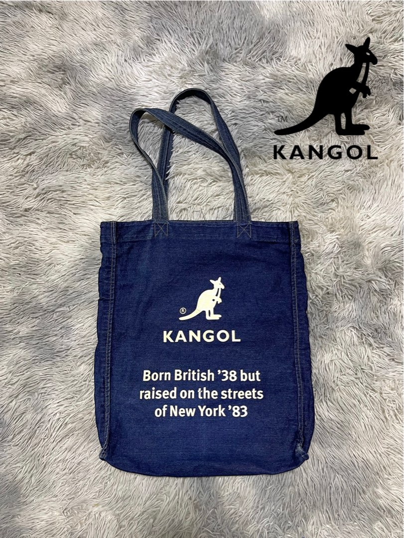 KANGOL Denim Tote, Men's Fashion, Bags, Sling Bags on Carousell