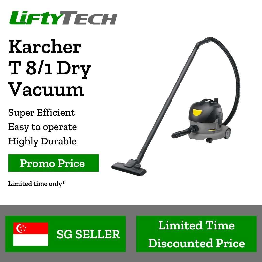 Karcher T 8/1 Dry Vacuum - Industrial Cleaning Equipment, TV & Home ...