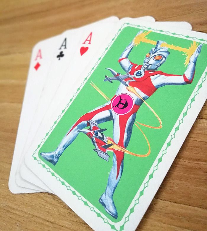 Koide Japan: Vintage ULTRAMAN ACE playing cards - 4 Aces set, Hobbies ...
