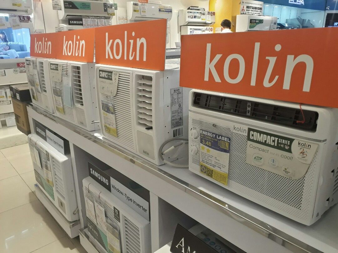 Kolin Window Type Aircon Compact Series, TV & Home Appliances, Air ...