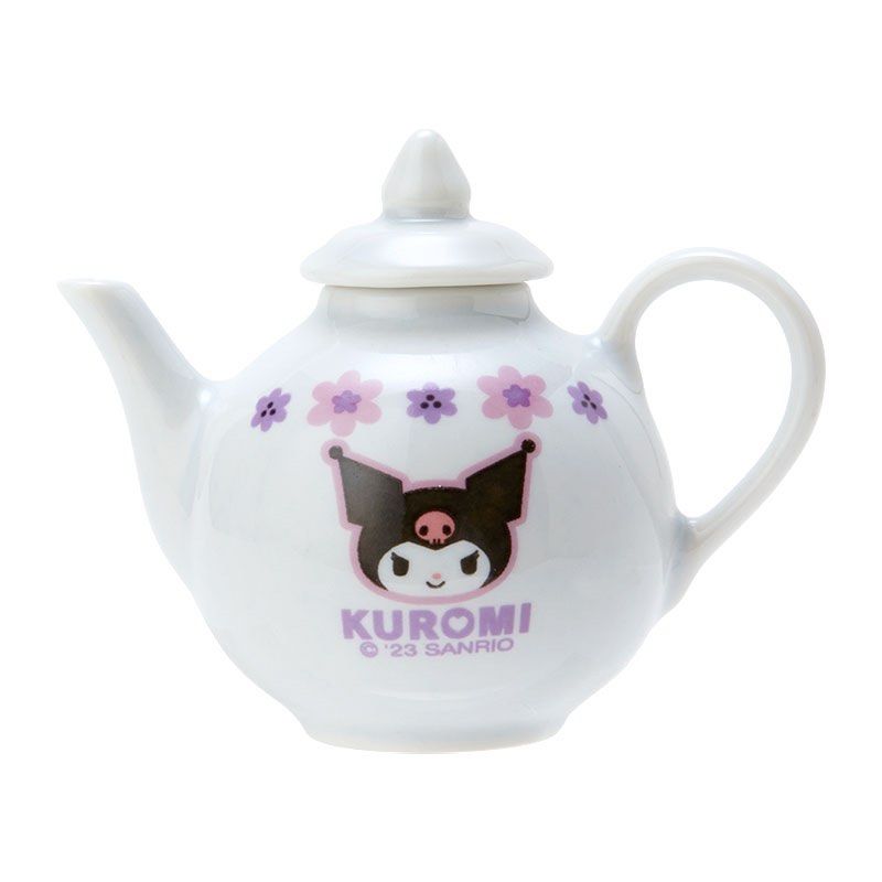 Kuromi secret teapot, teacup and heart-shaped accessory case set, 興趣及遊戲 ...