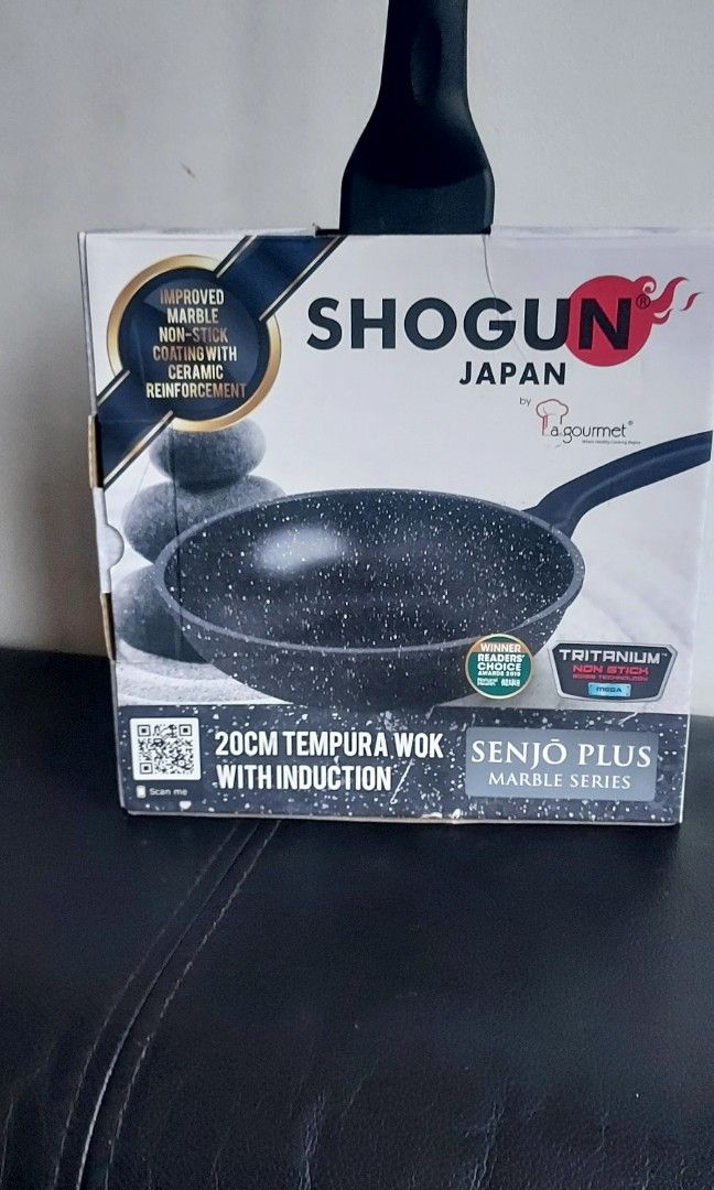 La Gourmet Shogun Japan 20cm Tempura Wok with induction, Furniture ...