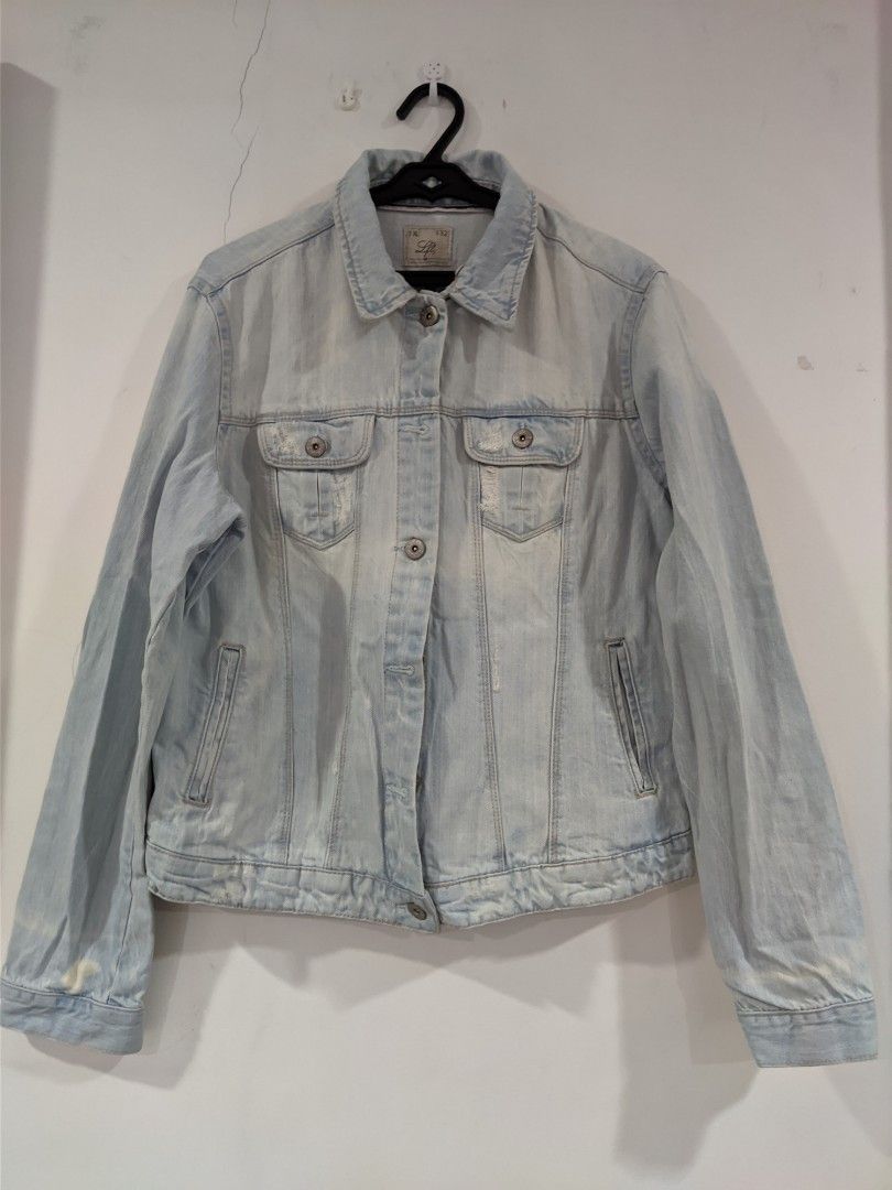 Lefties Acid-Wash Denim Jacket on Carousell